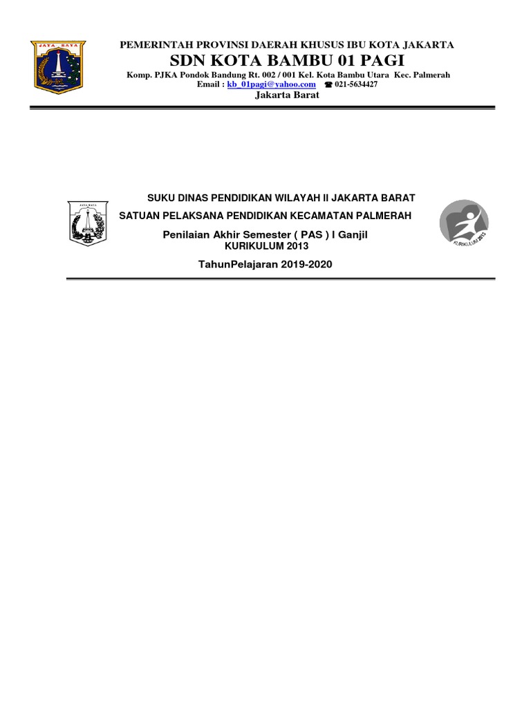 Kop Surat KB 01 | PDF
