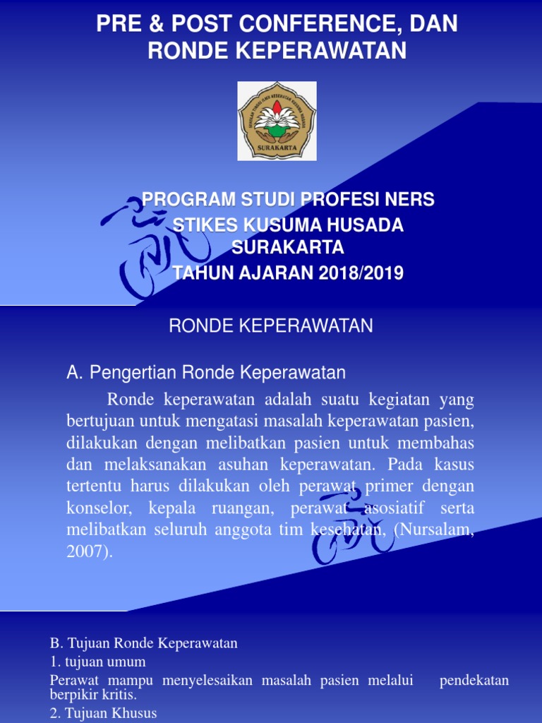Perbedaan Pre dan Post Conference Keperawatan | PDF
