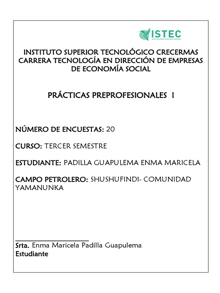 Caratula Informe Enma | PDF | Crecimiento personal y profesional | Negocios