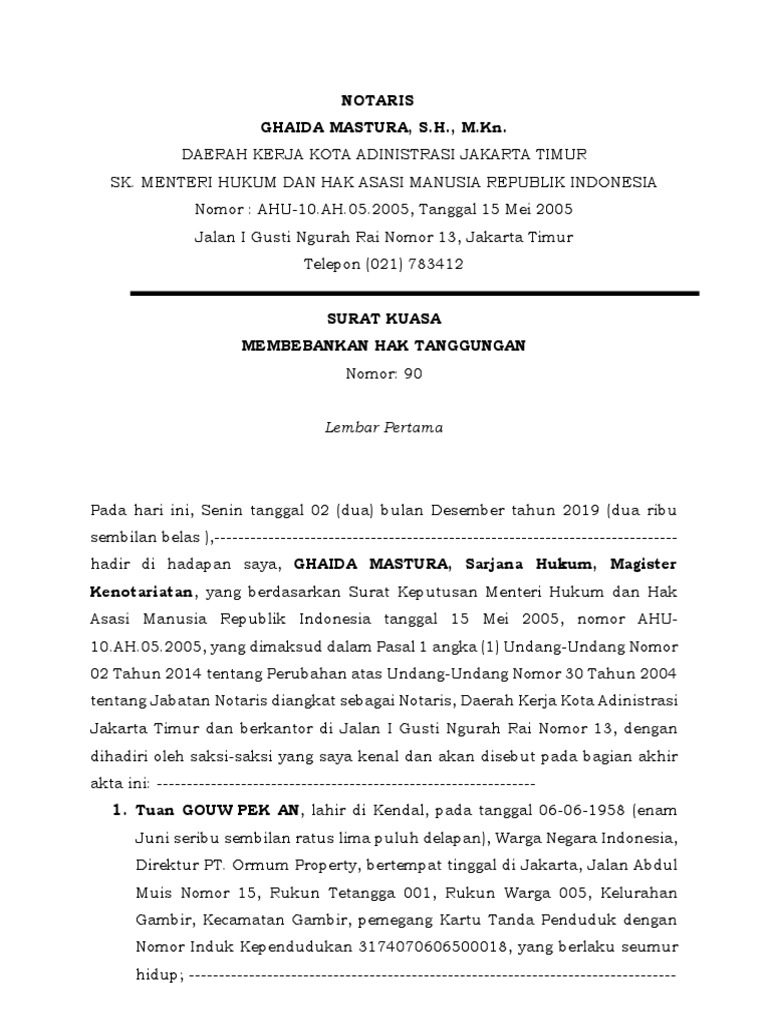 Contoh SKMHT Dan Apht | PDF