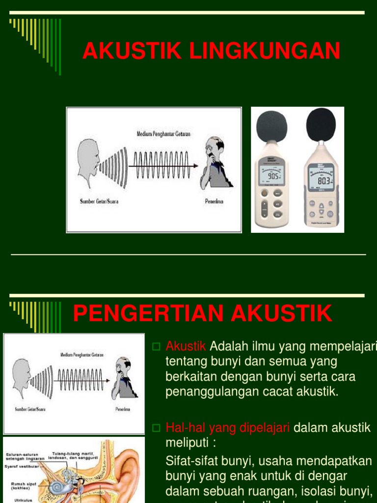 Pengertian dan Aspek Akustik Lingkungan | PDF