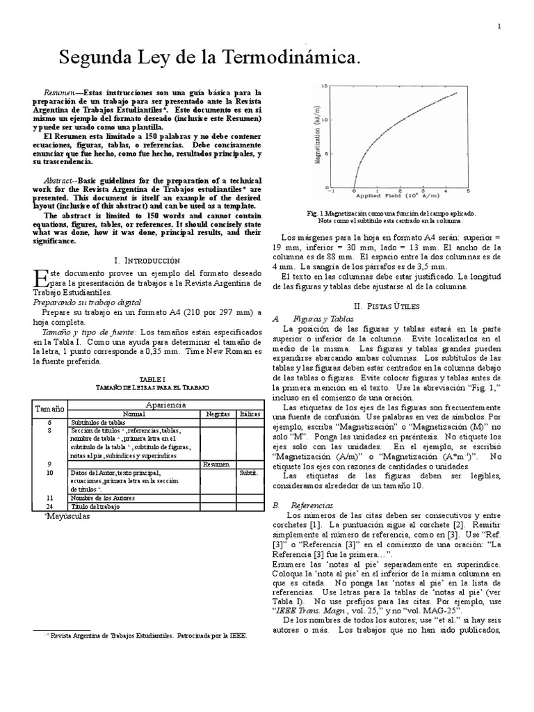 Formato IEEE | PDF | Soporte | Ecuaciones