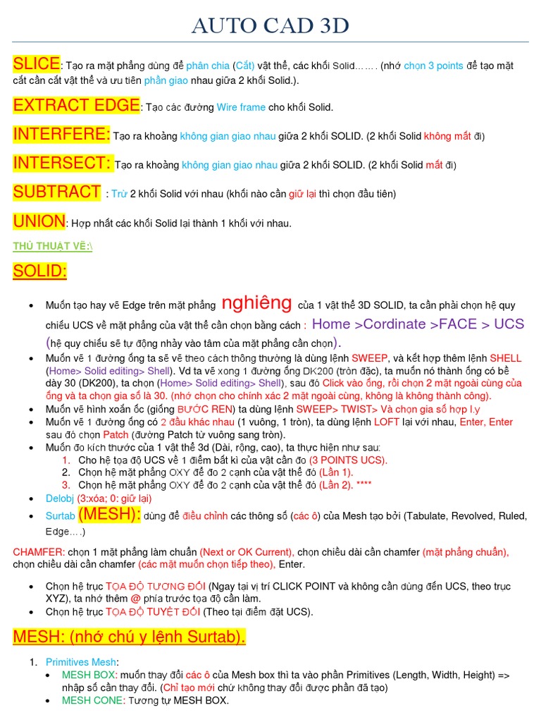 Cắt Khối trong CAD 3D: Hướng Dẫn Từ Cơ Bản Đến Nâng Cao
