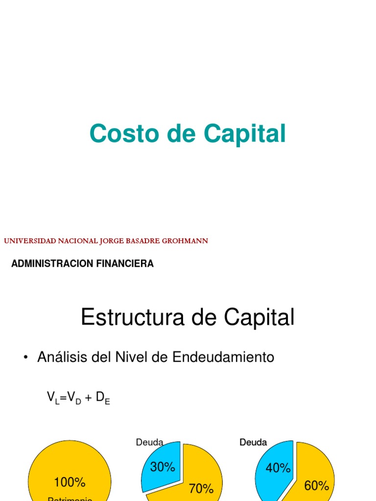 Cos To de Capital | Descargar gratis PDF | Compartir (Finanzas) | Flujo ...