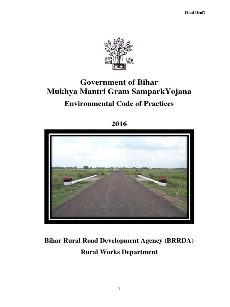MMGSY, Govt. of Bihar | PDF | Road | Environmental Impact Assessment