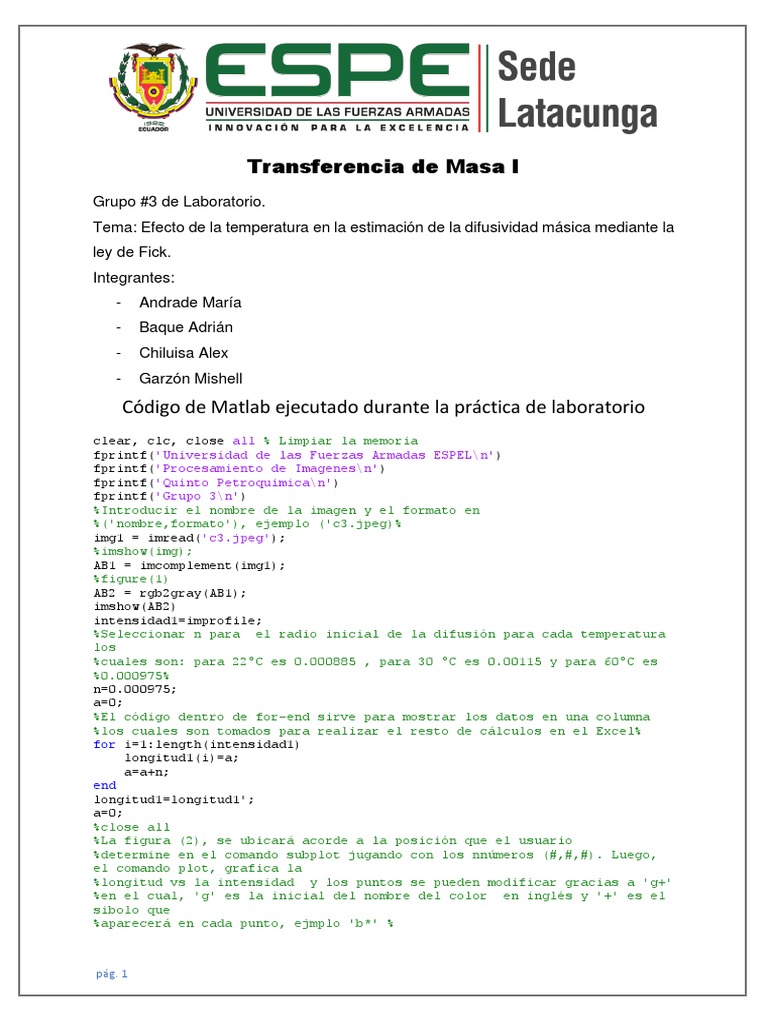 Código de Matlab | PDF | Áreas de informática | Imagen