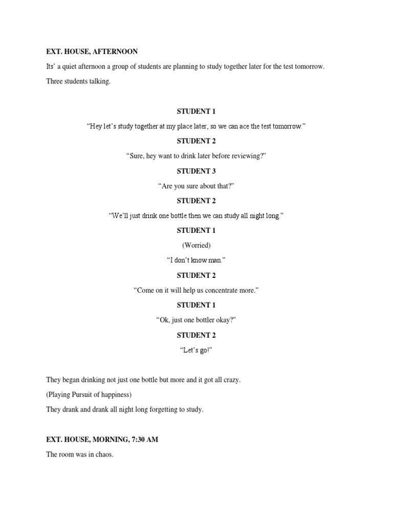 Script Good Health and Wellbeing | PDF | Beverages