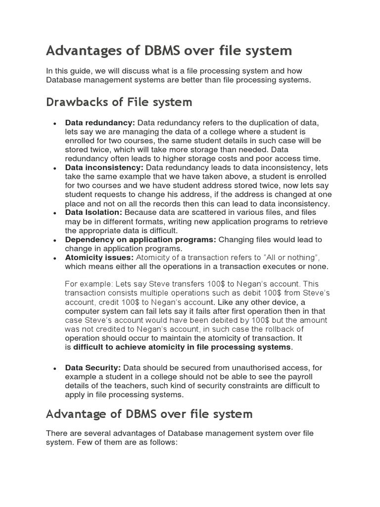 Files For DBMS | PDF | Database Transaction | Databases