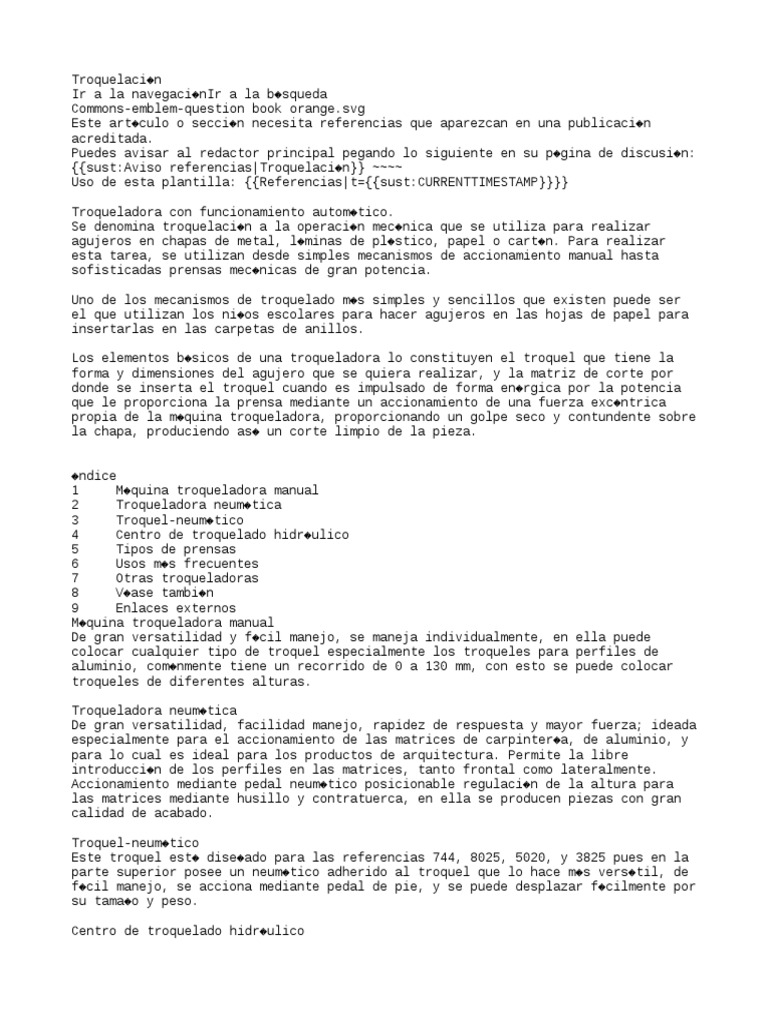 Guía sobre Troquelación y Tipos de Máquinas | PDF | Metalurgia | Rieles