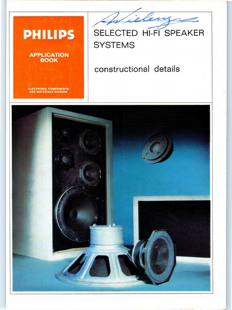Philips ApplicationBook SelectedHiFiSpeakerSystems 1969-11 | PDF ...