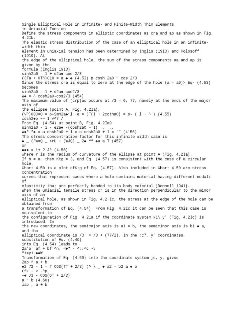Stress Concentration in Elliptical Holes | PDF | Ellipse | Stress ...