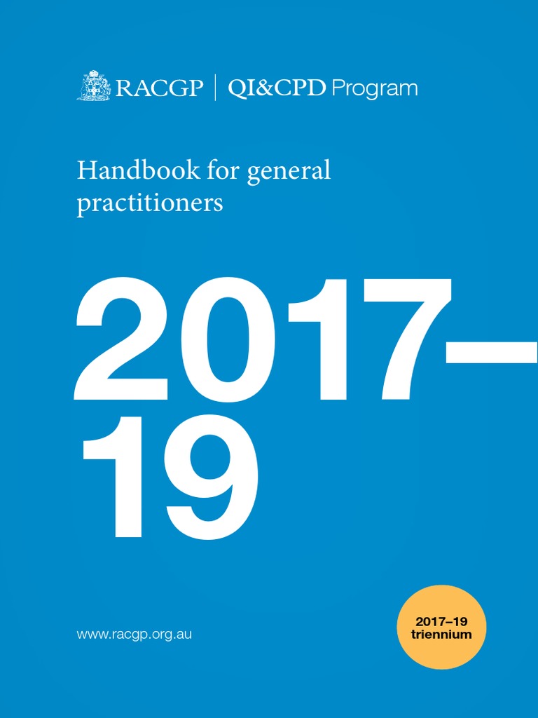 RACGP Handbook for GP 2017-20 | General Practitioner | Patient Safety