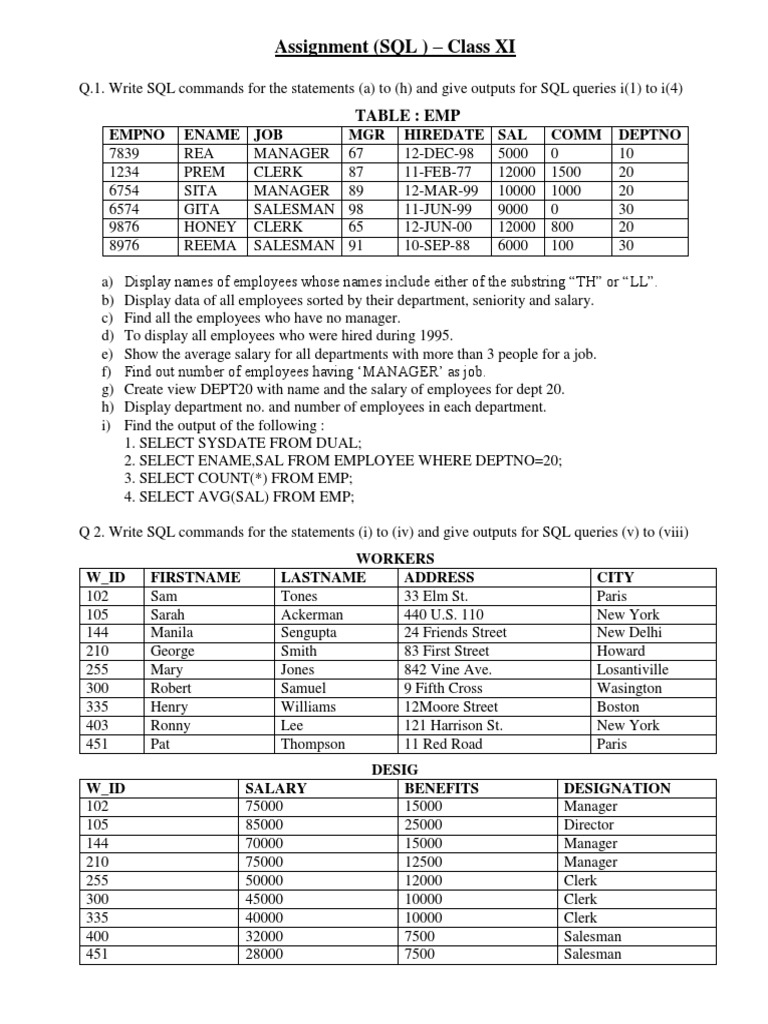 SQL | PDF | Sql | Databases