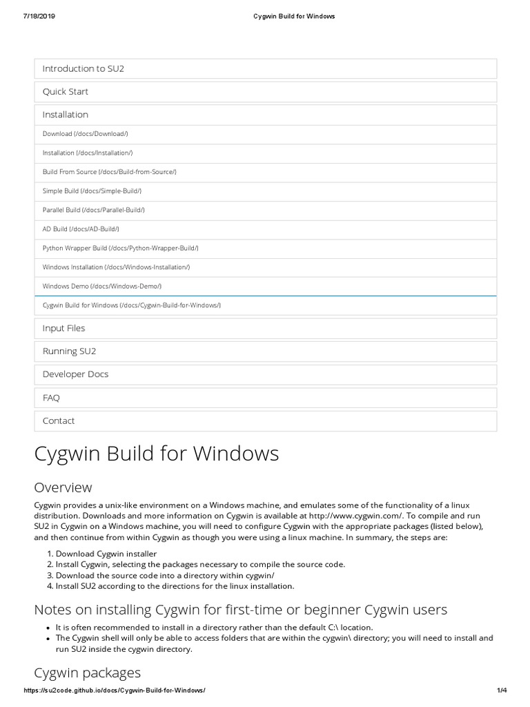 Cygwin Build For Windows | Download Free PDF | Software Development | Unix Software