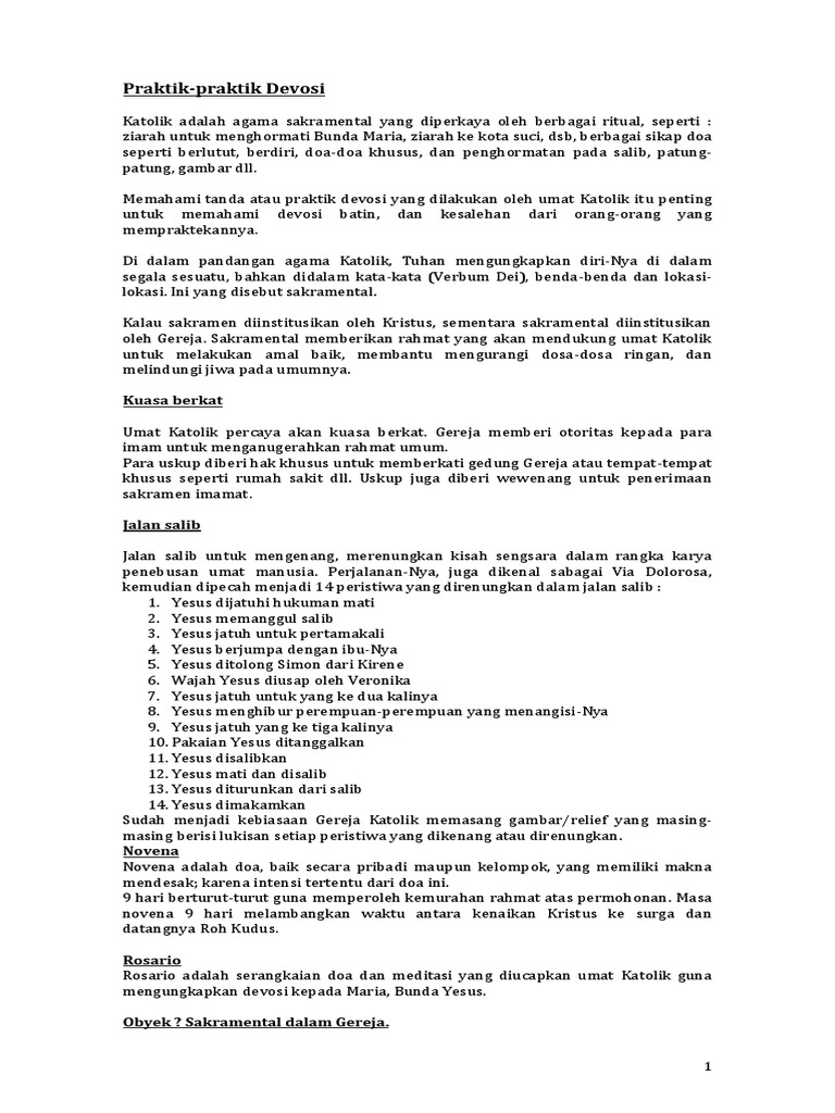 Bahan Rekoleksi | PDF