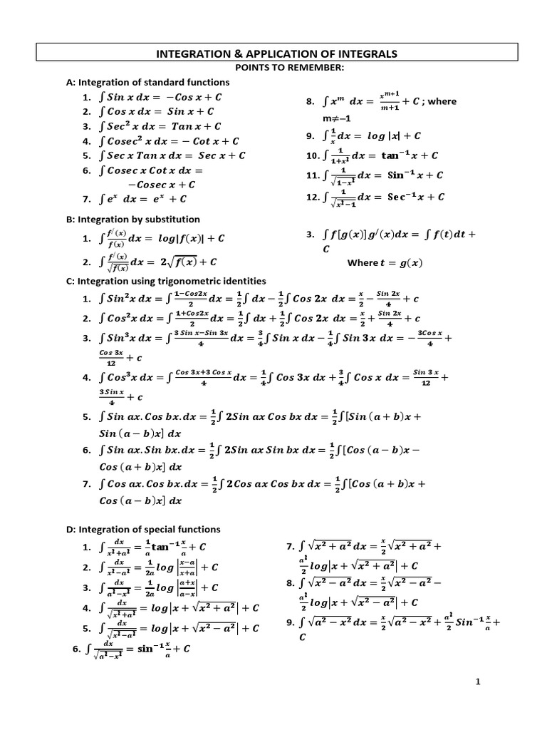 Integrationand Application of Integrals | PDF | Area | Triangle