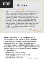 Terminologies in Arnis Glossary A | PDF | Individual Sports | Combat Sports