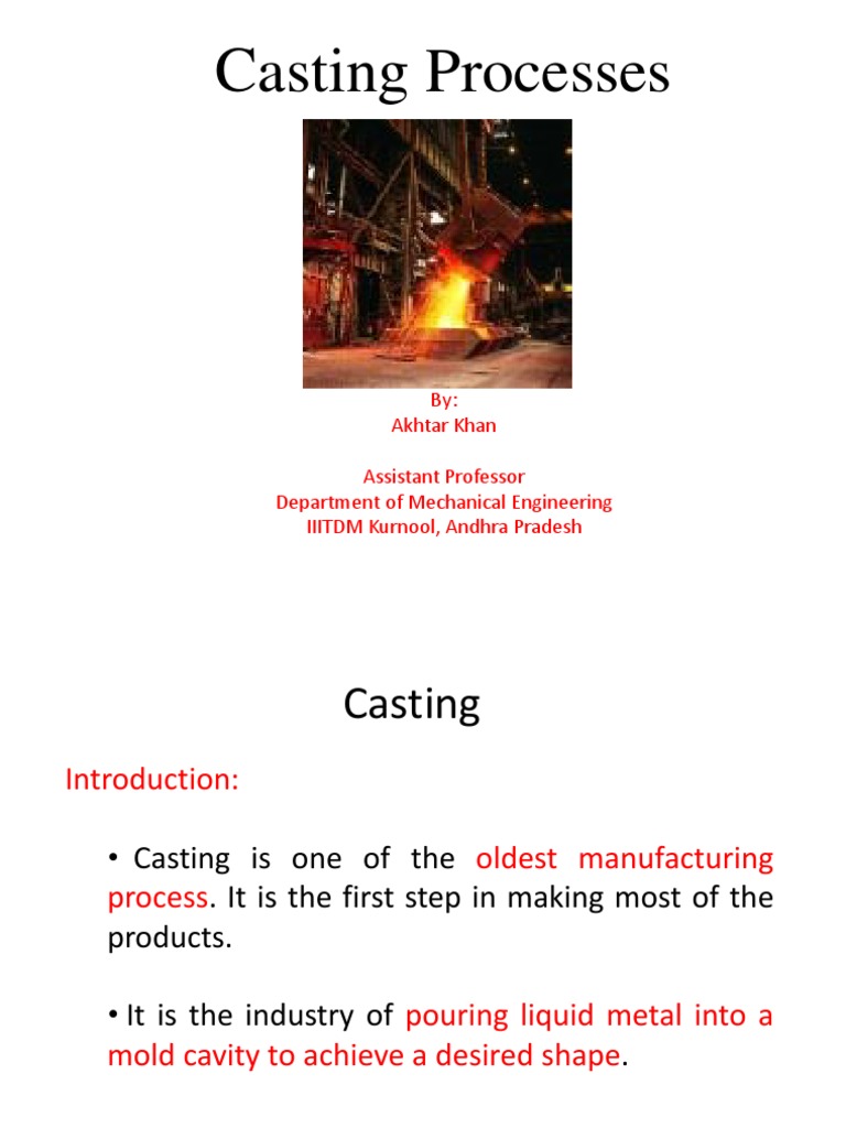 Casting PDF | PDF | Casting (Metalworking) | Process Engineering