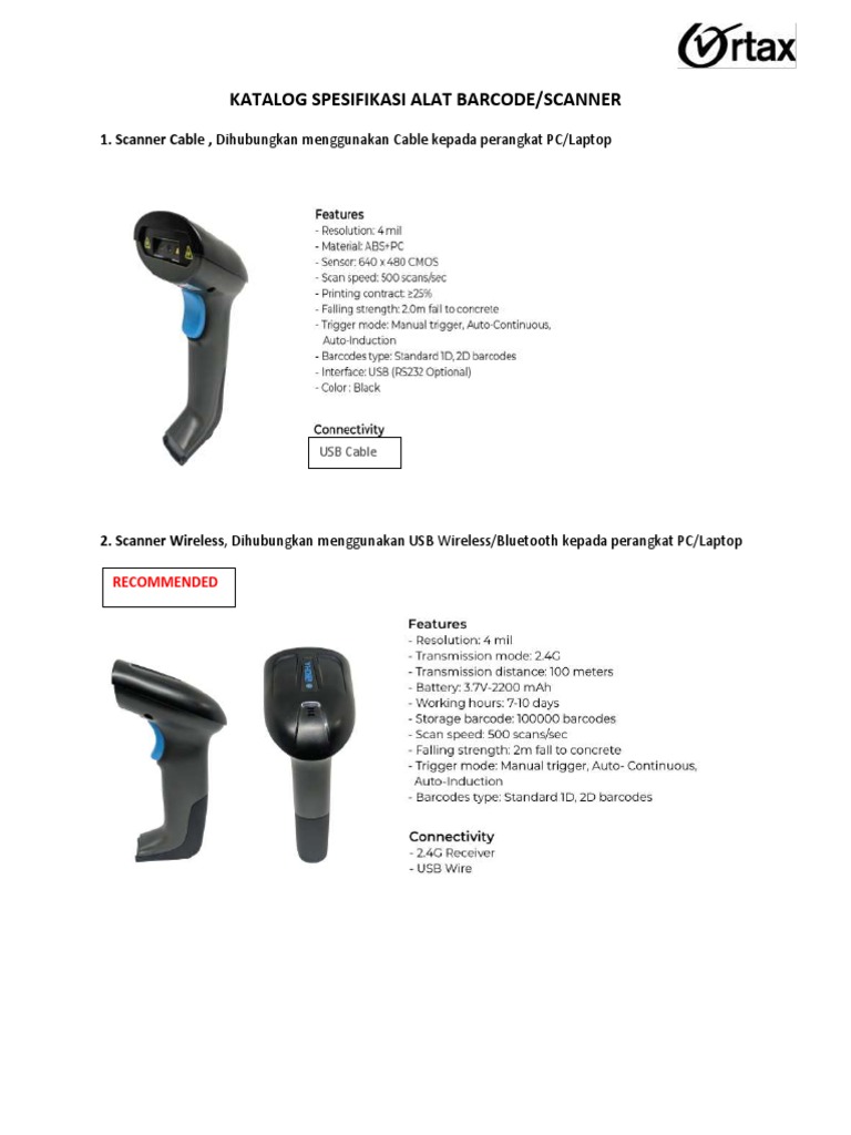 Katalog Scanner Barcode | PDF | Teknologi & Rekayasa