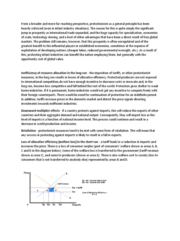 Argument Against Protectionism | PDF | Protectionism | Tariff