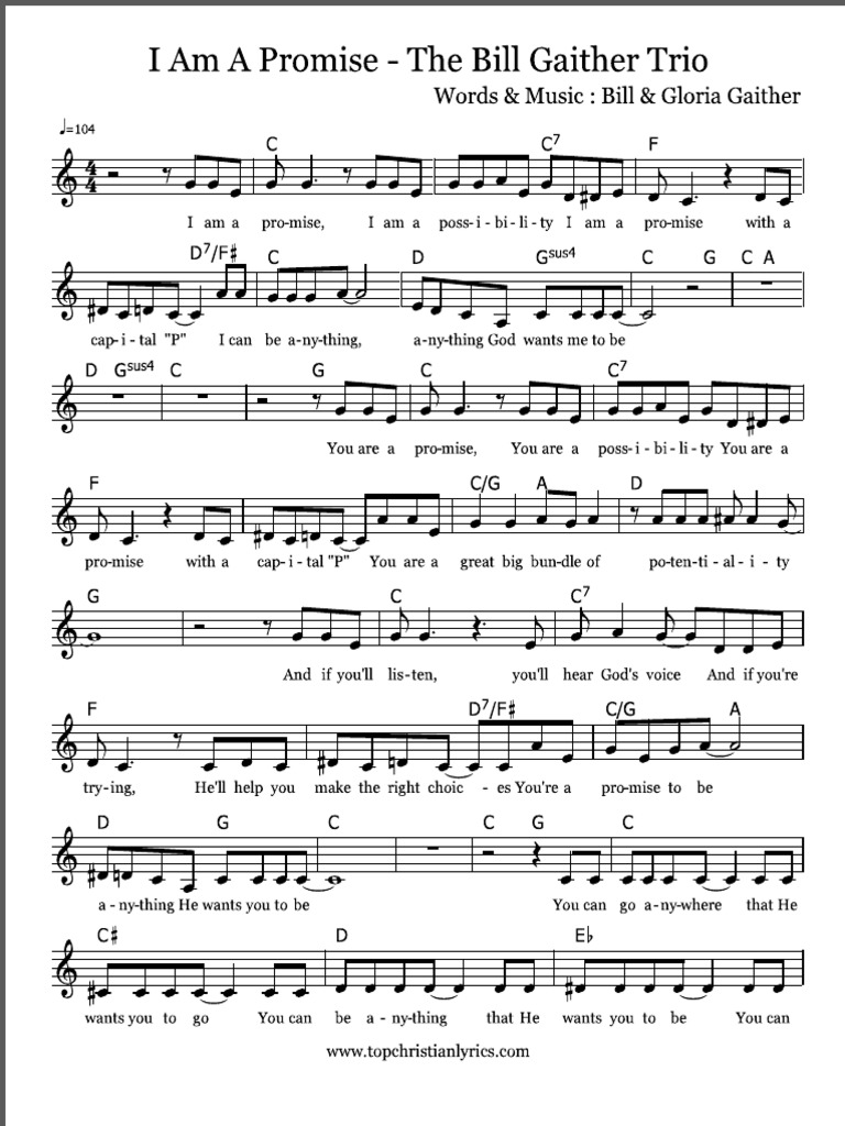 I Am A Promise | PDF