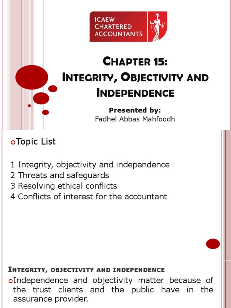 Resolving Ethical Conflicts in Accounting: A Discussion of Integrity ...
