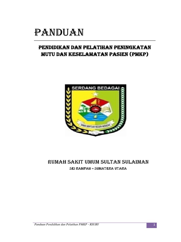 Panduan-Pelatihan-Pmkp-RSUD SS | PDF