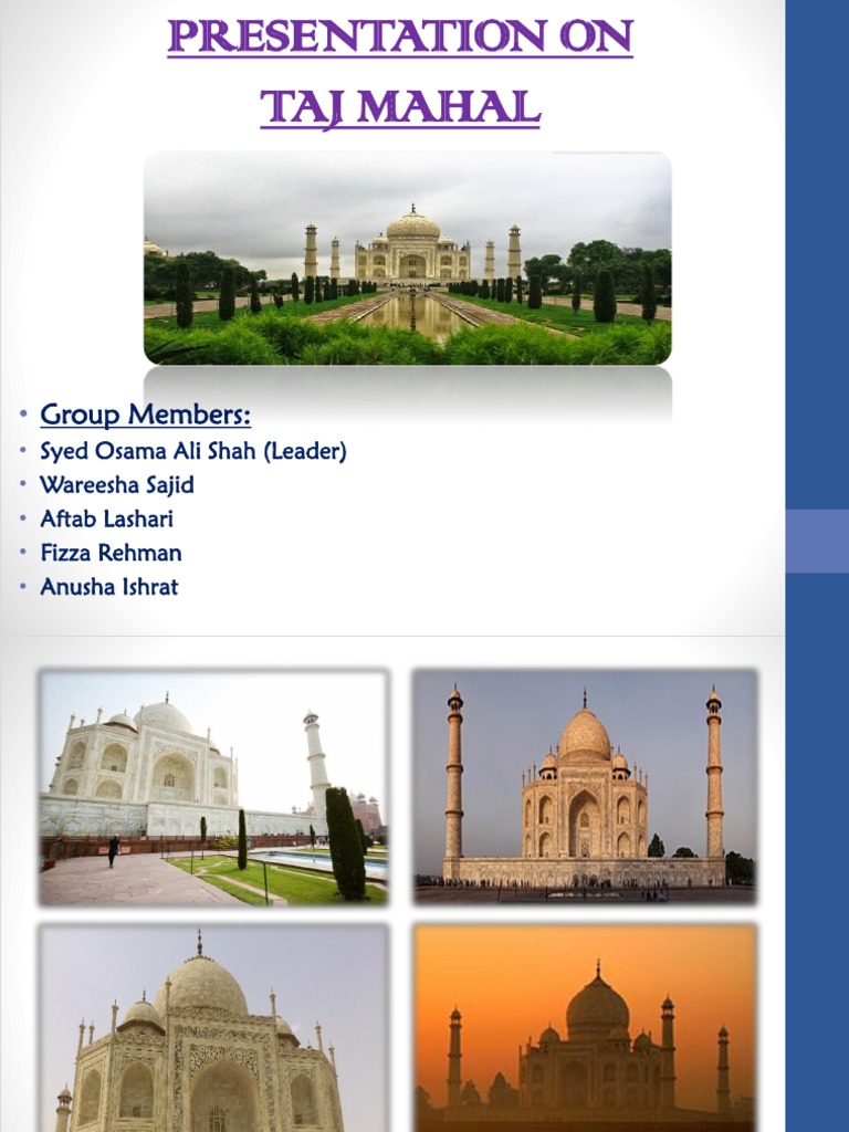Taj Mahal - Foundation English | PDF