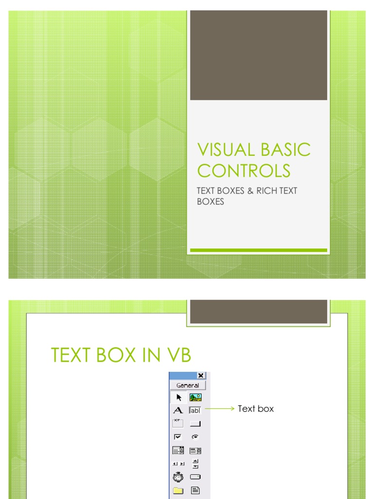 Text Amp Richtextbox Visual Basic 6 0 Pdf