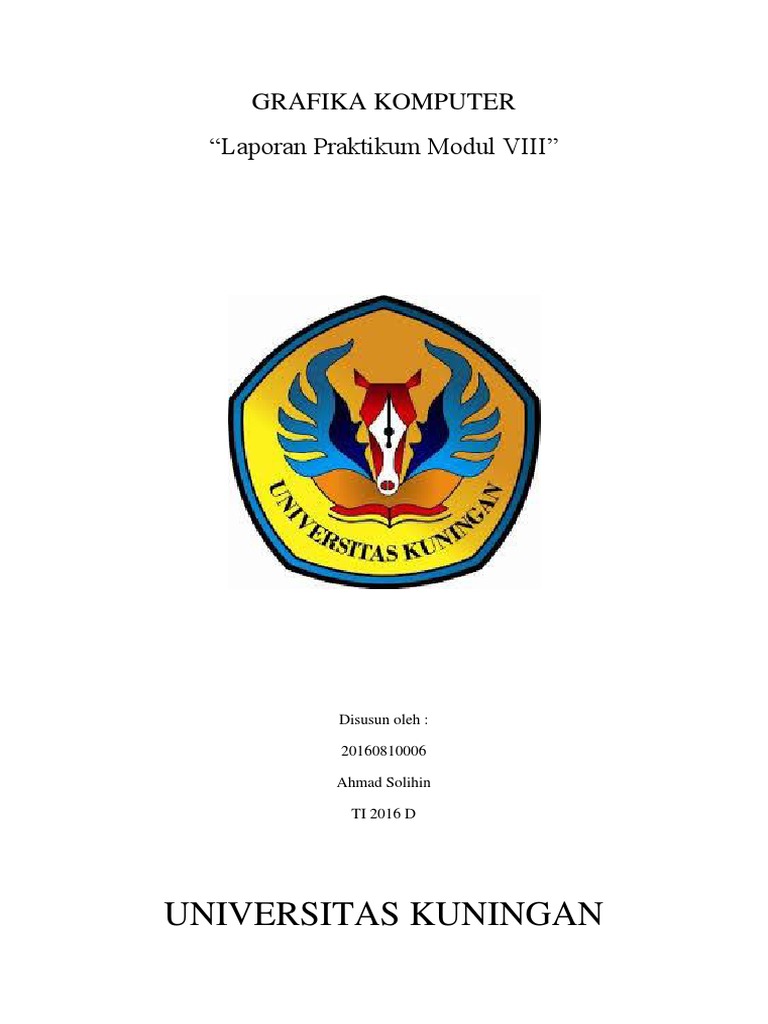 Laporan Grafika Komputer Modul Viii | PDF