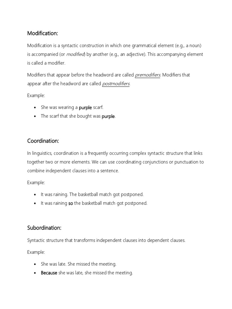 Advanced Syntax Notes | PDF