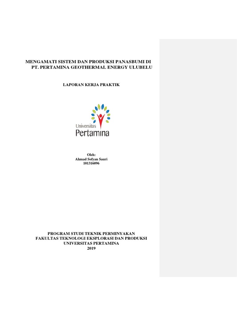 Laporan KP Ahmad Sofyan Sauri 101316096 | PDF