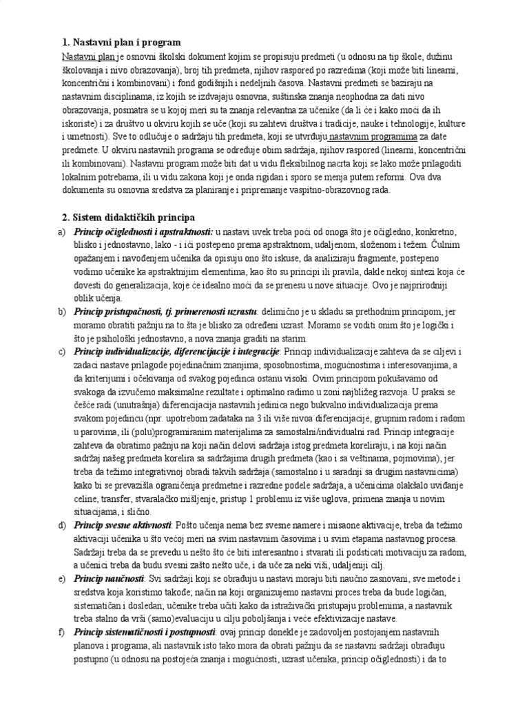 Didaktika (Skripta) | PDF