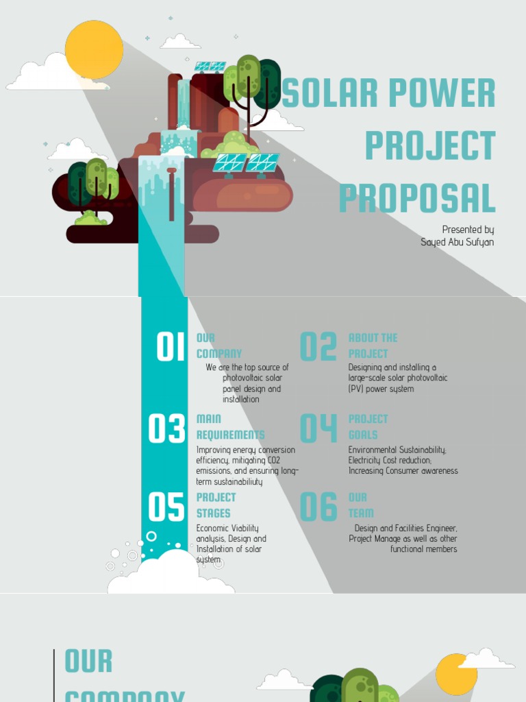 Solar Panel Sustainability Project Proposal | PDF | Solar Power ...