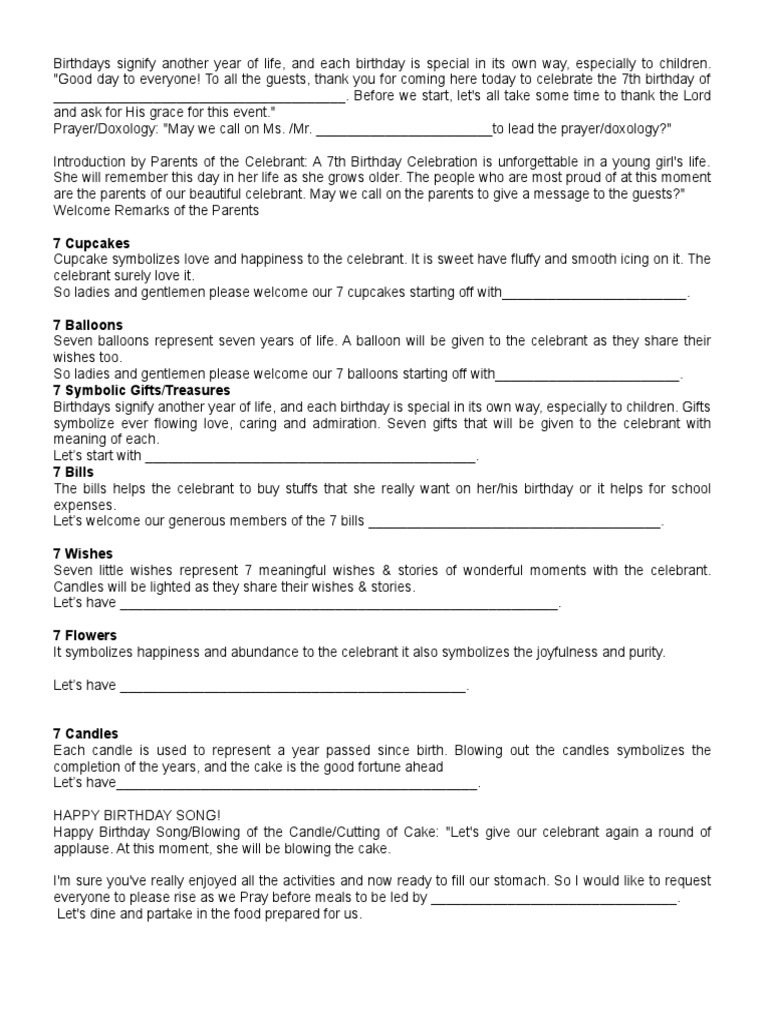 Scrip Birthday - WPS Office | PDF | Birthdays | Christmas