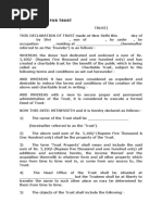 Gratuity Trust Deed | PDF | Employment | Trustee