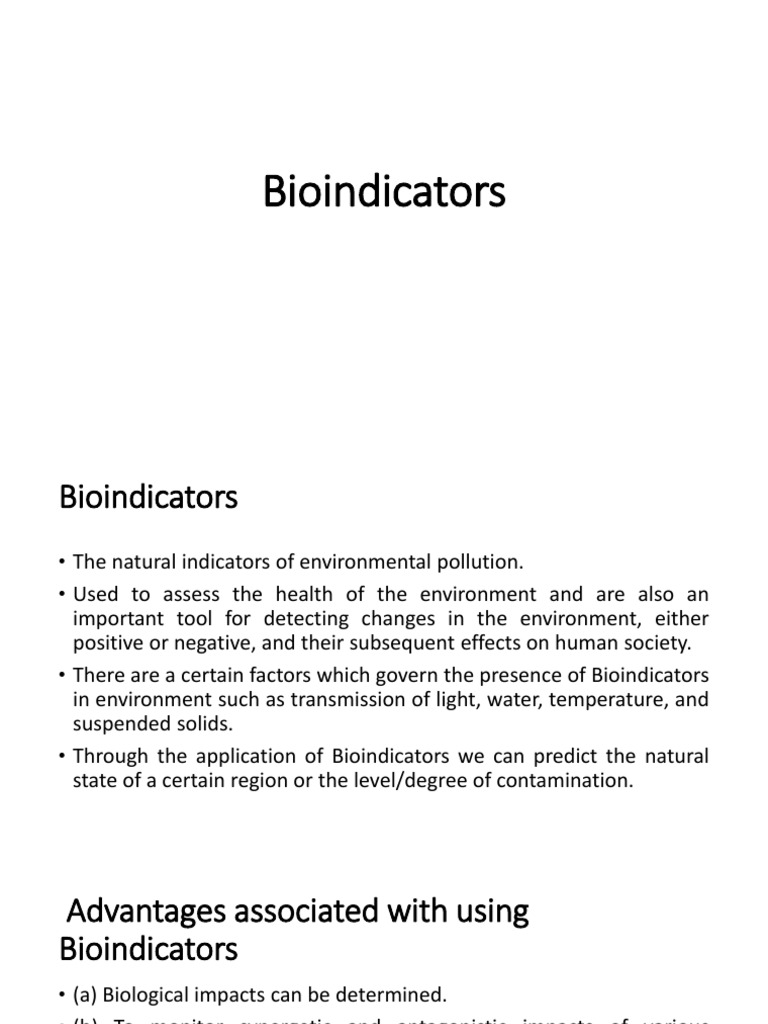 Bio Indicators | PDF | Plankton | Ecology