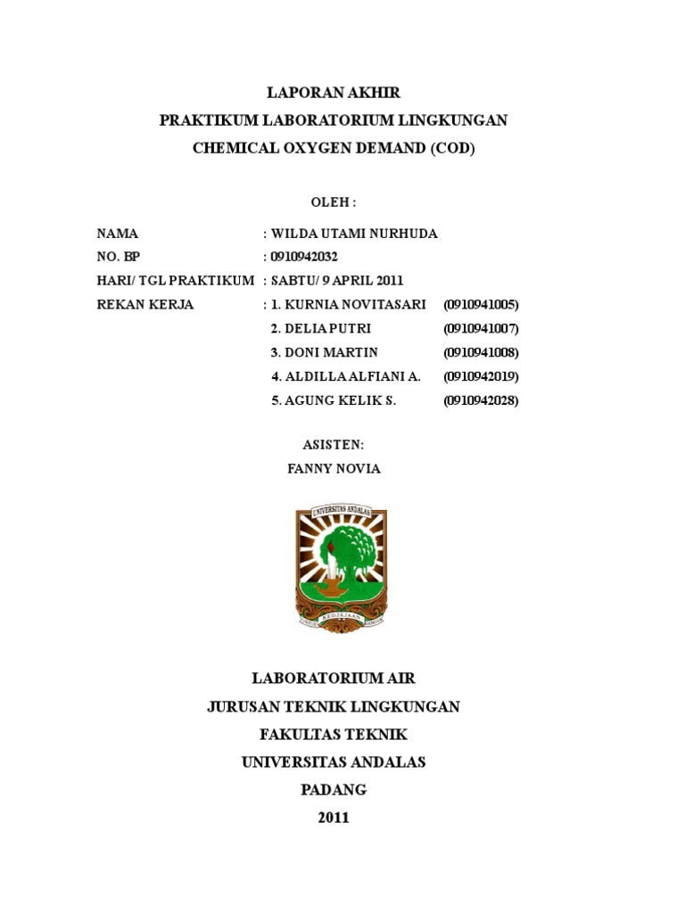 Pengukuran Chemical Oxygen Demand (COD) | PDF