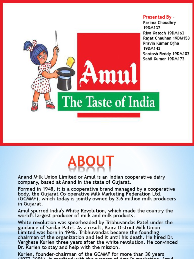 Amul's Marketing Strategy and Competitive Advantage | PDF | Food And ...