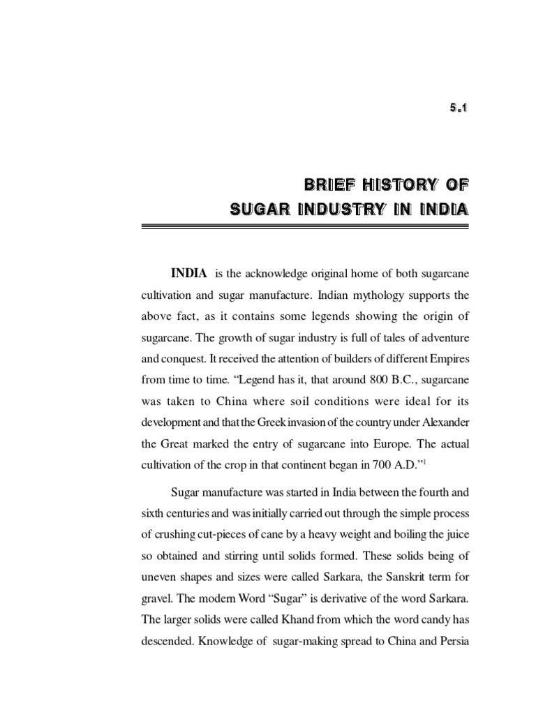 Sugar Industry | PDF | Sugarcane | Economies