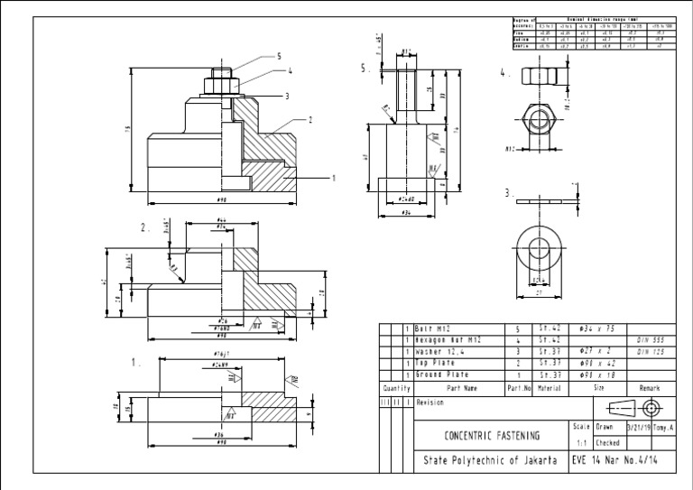 Drawing | PDF | Joining | Machines