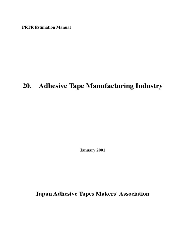Adhesive Tape Manufacturing Process Guide | PDF | Solution | Adhesive
