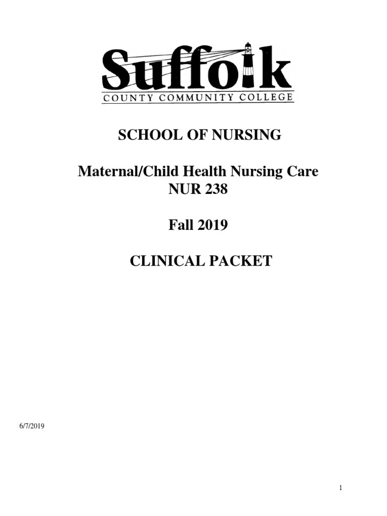 NUR 238 Fall 2019 Clinical Packet 6-7-19 | PDF | Evidence Based ...
