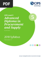 Cips Level 4 Diploma in Procurement and Supply | PDF | Procurement ...