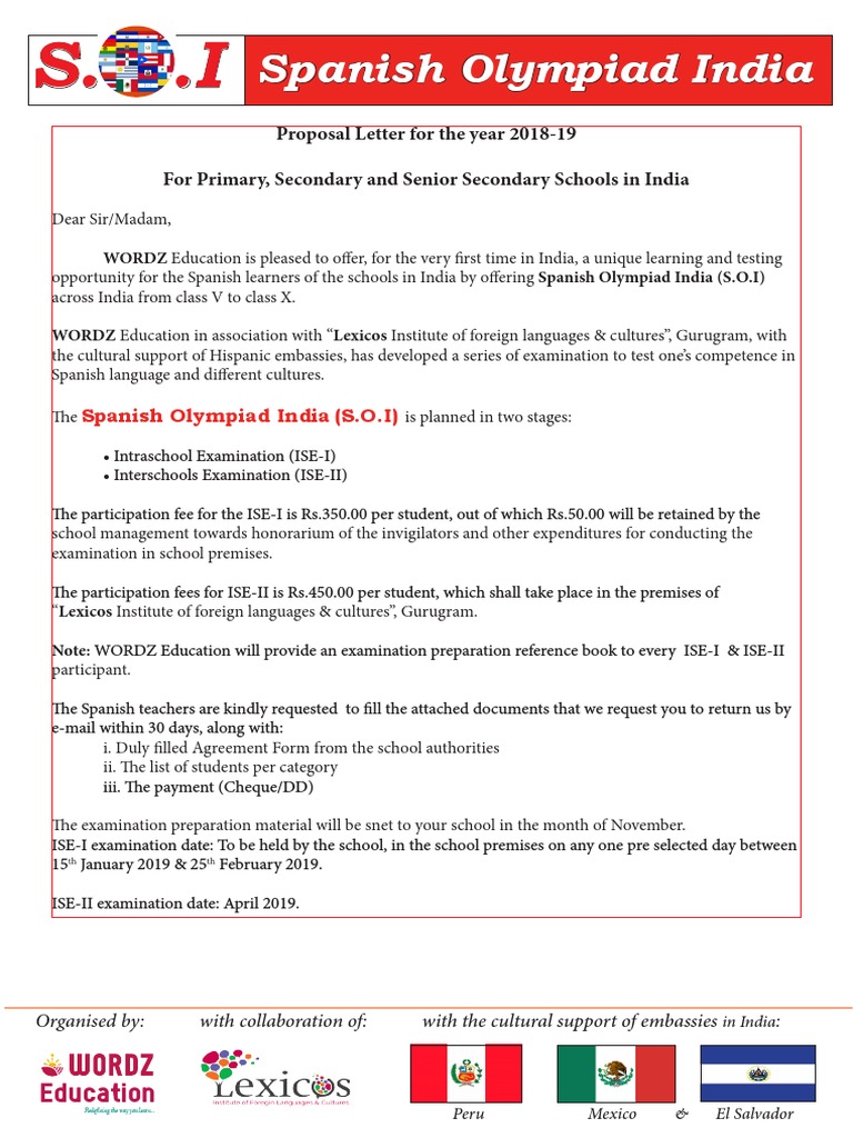 Spanish Olympiad India | PDF | Test (Assessment) | Payments