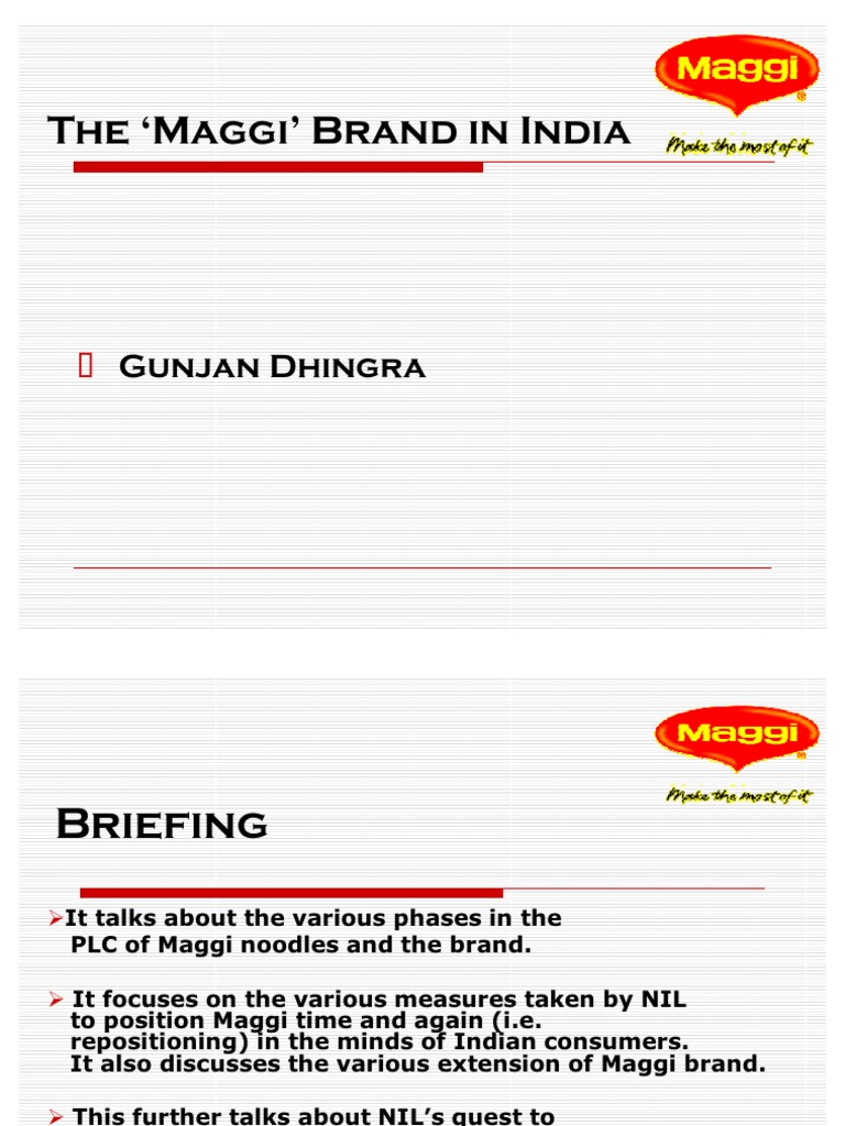 Maggi Brand | PDF