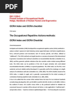 OCRA (The Occupational Repetitive Actions) Methods: OCRA Index and OCRA ...