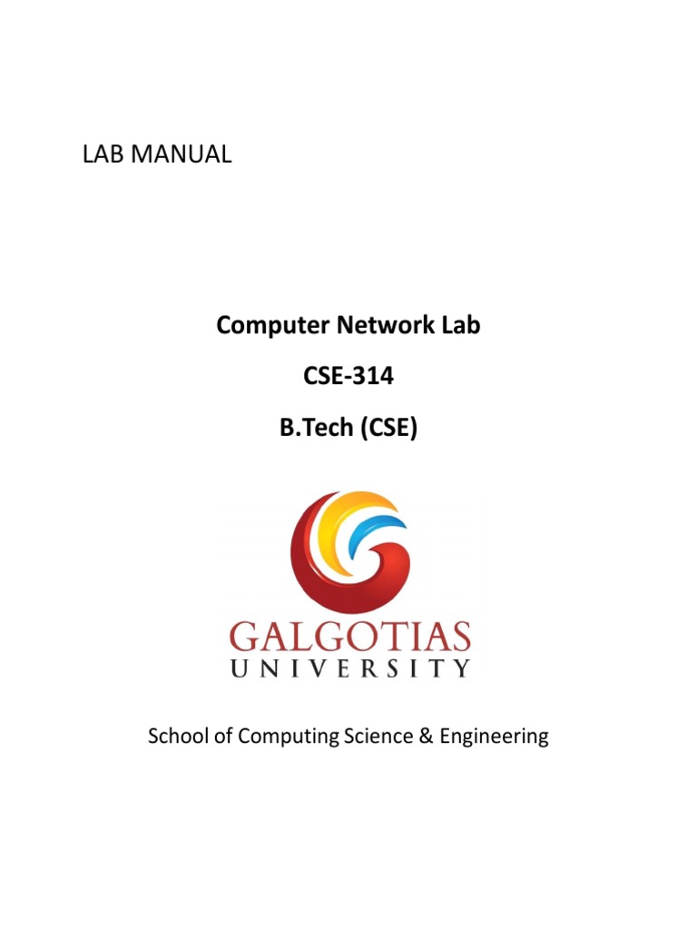 Lab Manual Cse 354 P Pdf Pdf Routing Internet Protocol Suite 