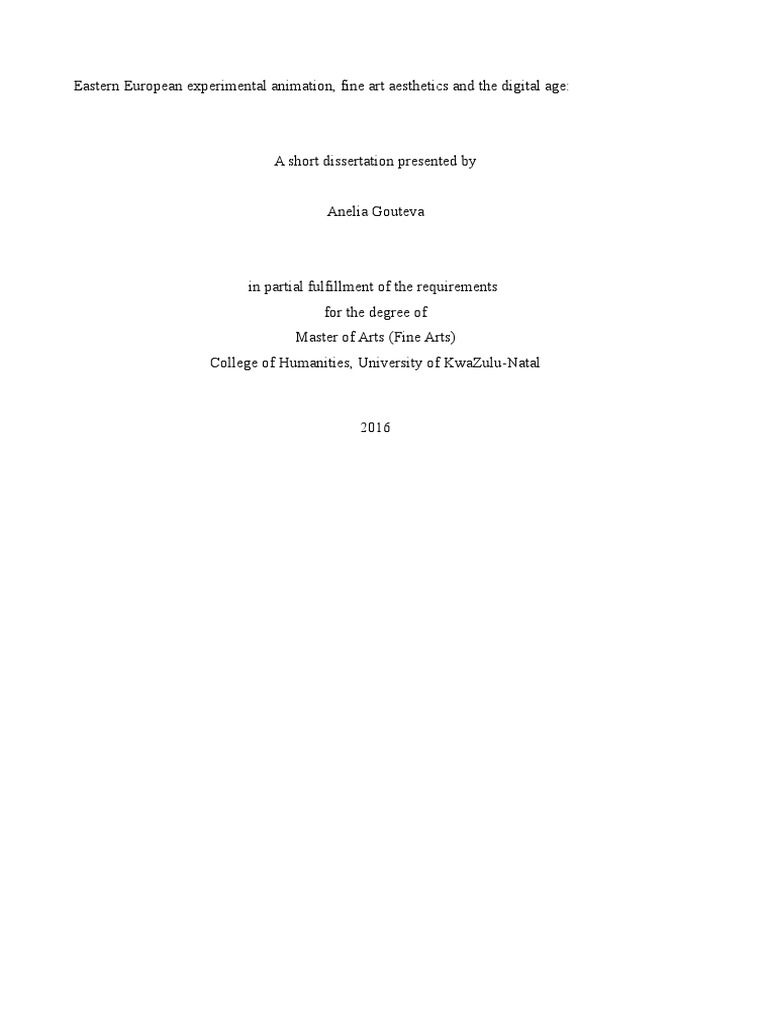 Gouteva - Anelia - 2016, Eastern European Experimental Animation, Film ...