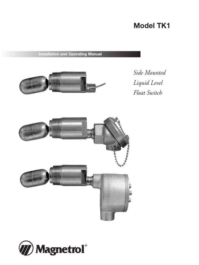 Model TK1 Magnetrol | PDF | Switch | Relay